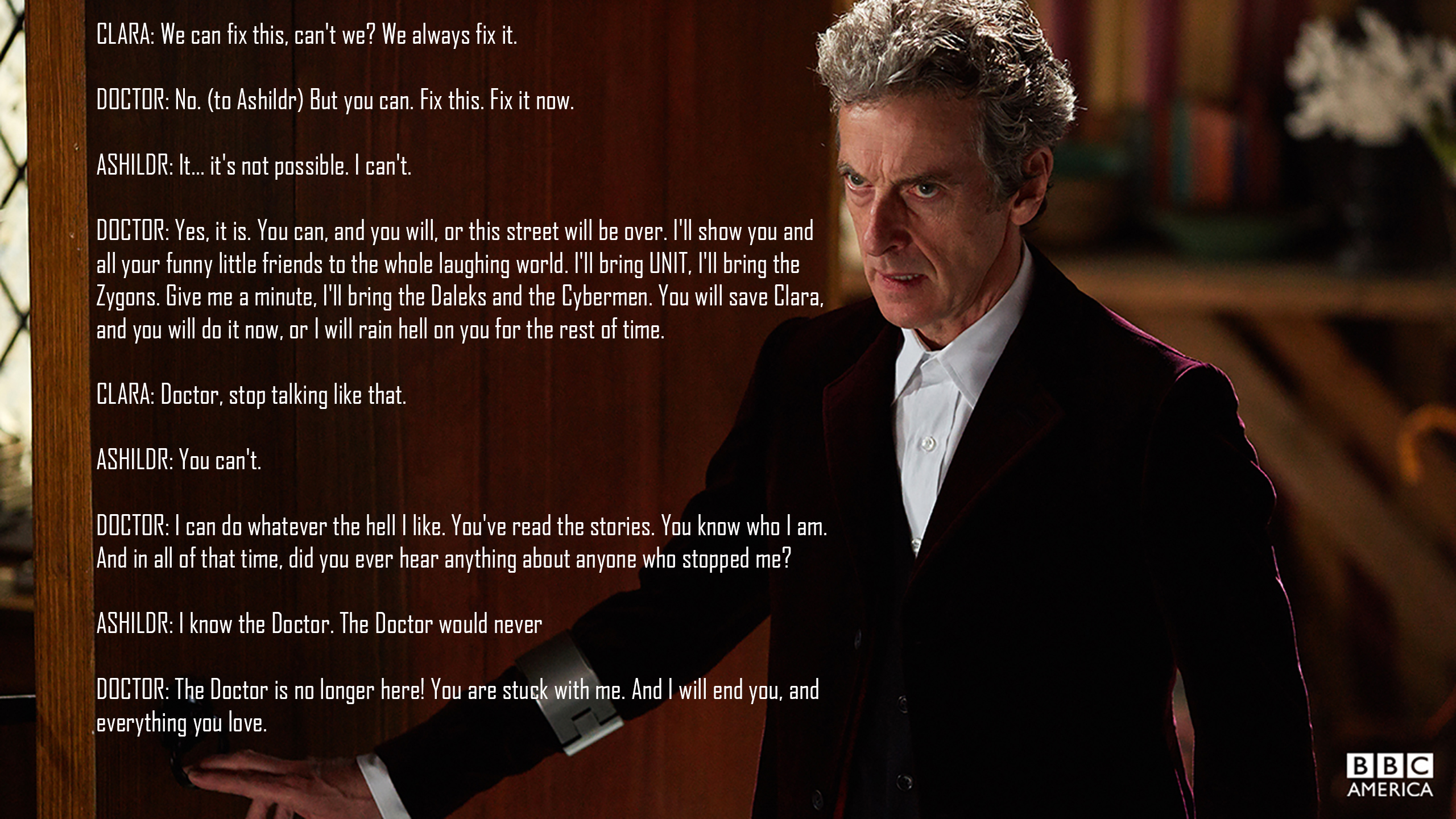 The 12th Doctor’s best speech – ben parfitt